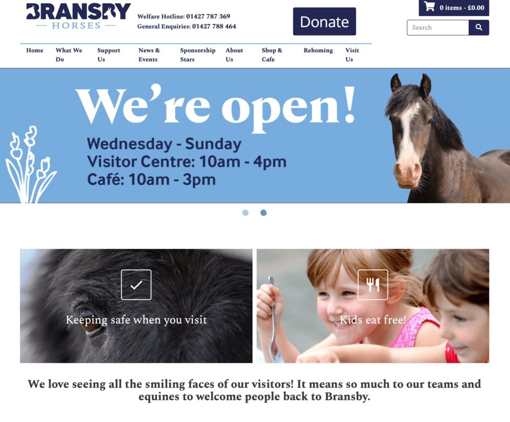 Bransby Horses unveils new branding - Bransby Horses